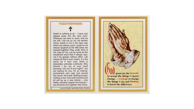 Memorial Cards – 151 – Praying Hands - Allen Press